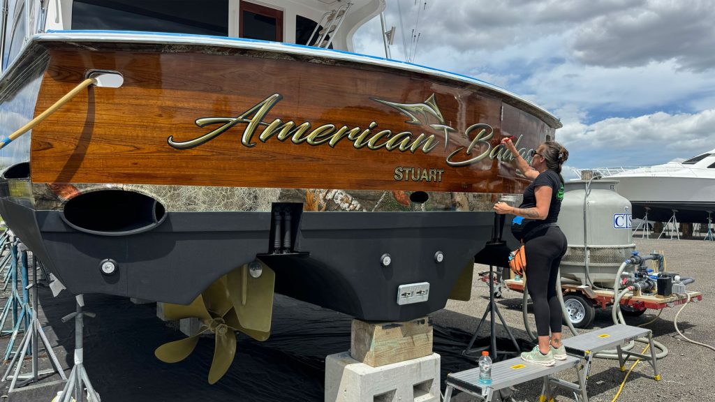 Custom Transom Wraps in Florida